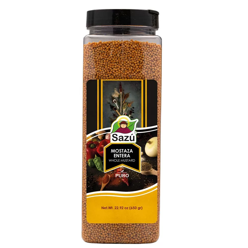 Mostaza Entera Sazú 650gr - Natucol Market - Calidad Premium para Horeca